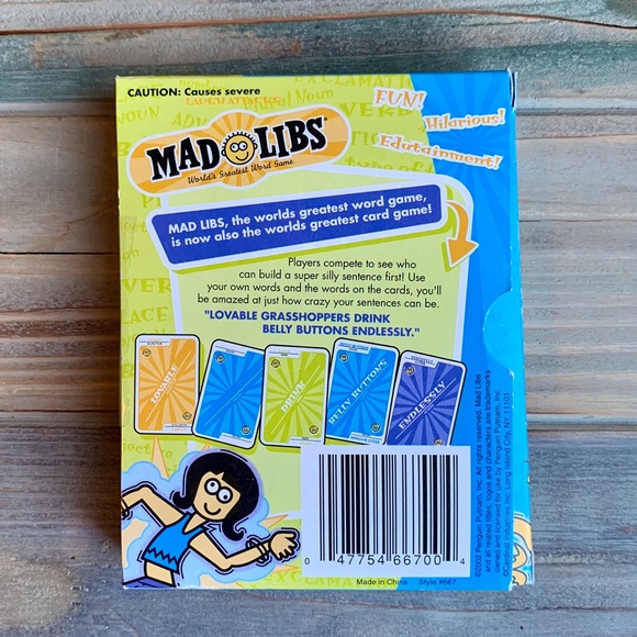 Toys | Loaded Questions Mad Libs Card Game Travel Car | Poshmark